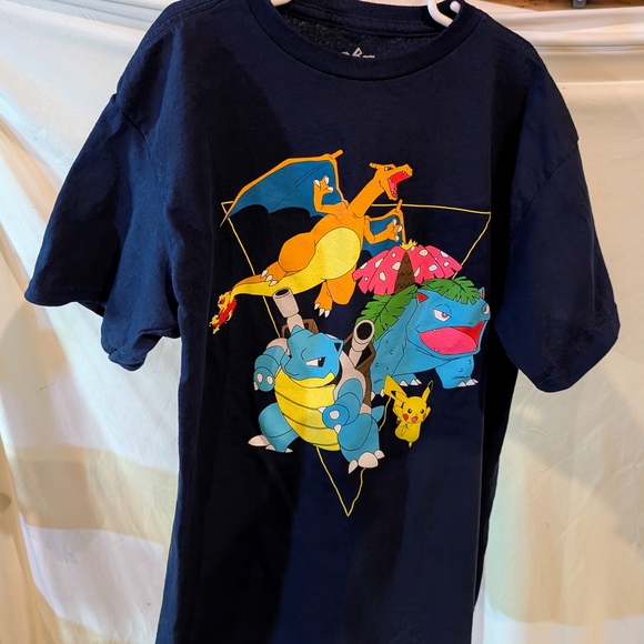 Pokemon | Shirts & Tops | Pokemon Blue Short Sleeve Tee With Vibrant ...